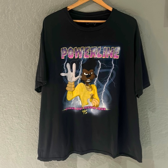 Disney | Shirts | Disney Goofy Movie Powerline 95 World Tour Short ...